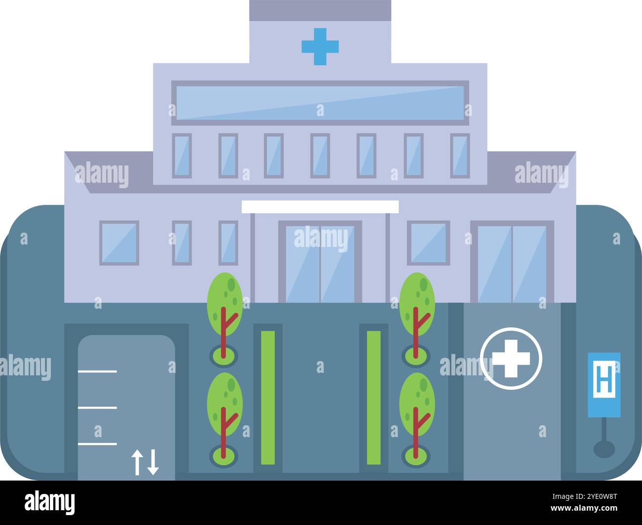 hospital building urban infrastructure Stock Vector Image & Art - Alamy