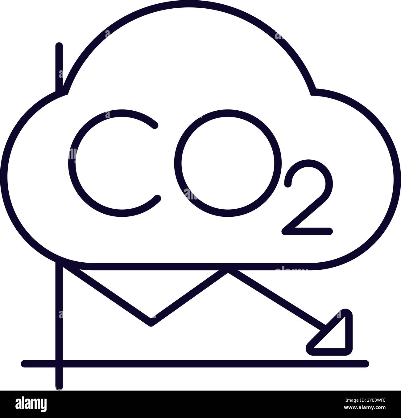 carbon emission reduction eco sustainability Stock Vector Image & Art ...