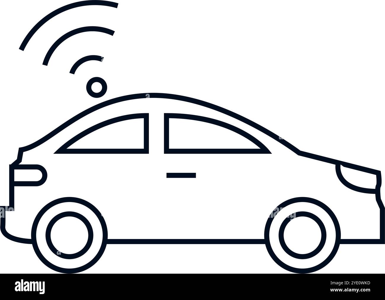 Car wifi signal Cut Out Stock Images & Pictures - Alamy
