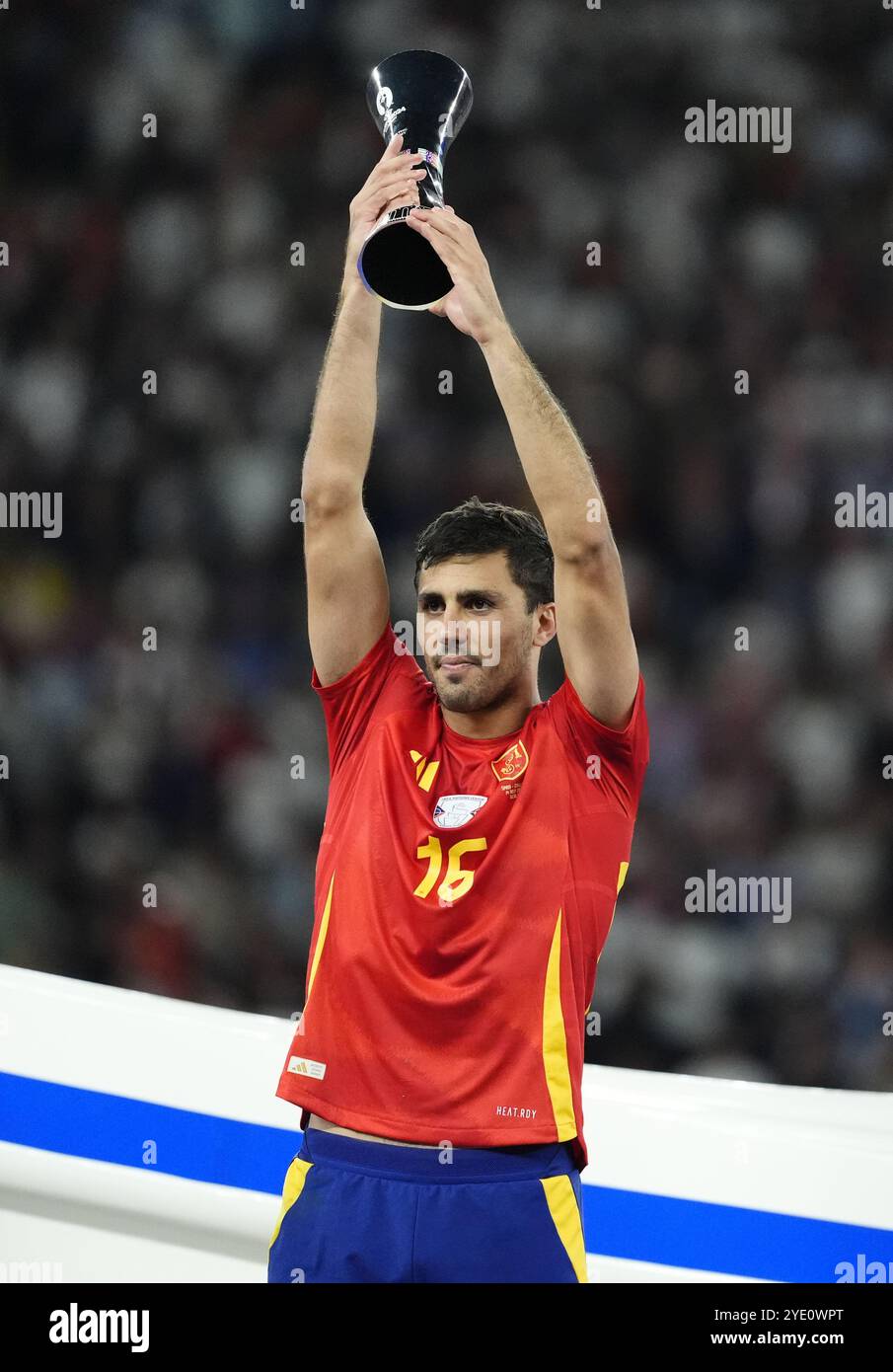 File photo dated 14/07/24 of Spain's Rodri with the Player of the ...