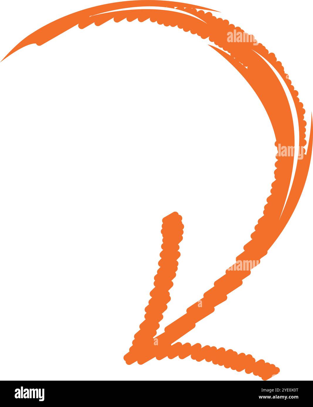 down arrow brush stroke design Stock Vector Image & Art - Alamy