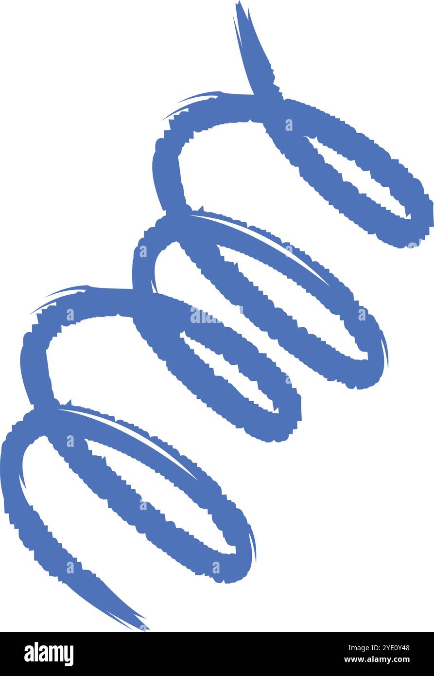 hand drawn spiral line Stock Vector Image & Art - Alamy