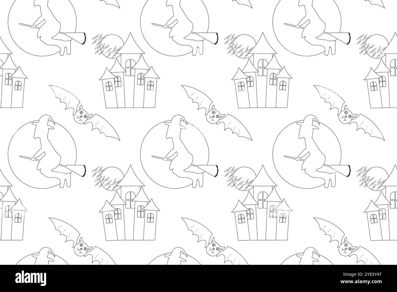 Castle coloring page Cut Out Stock Images & Pictures - Alamy