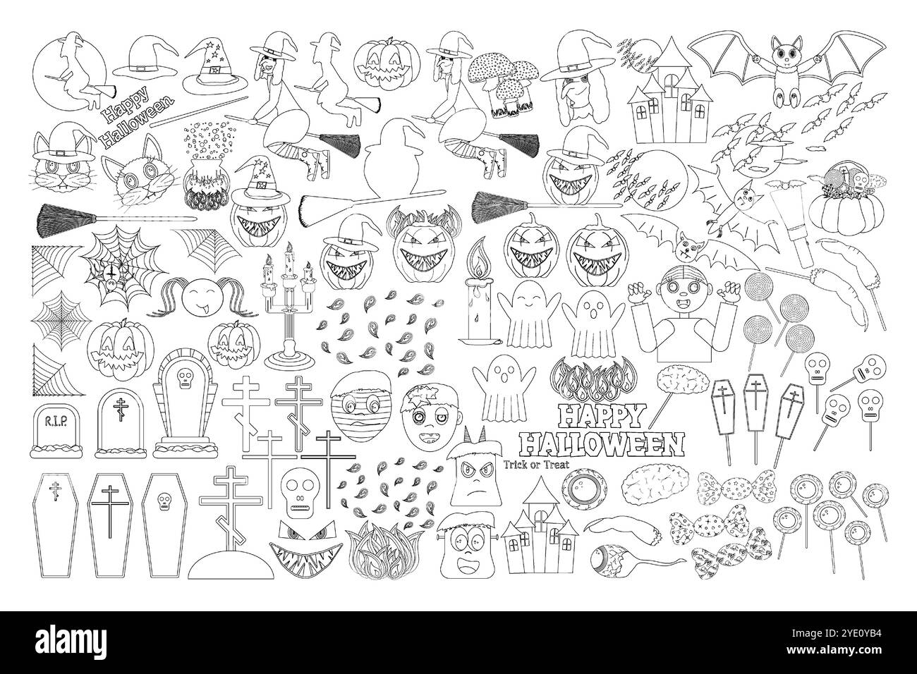 Kids cross coloring page house hi-res stock photography and images - Alamy