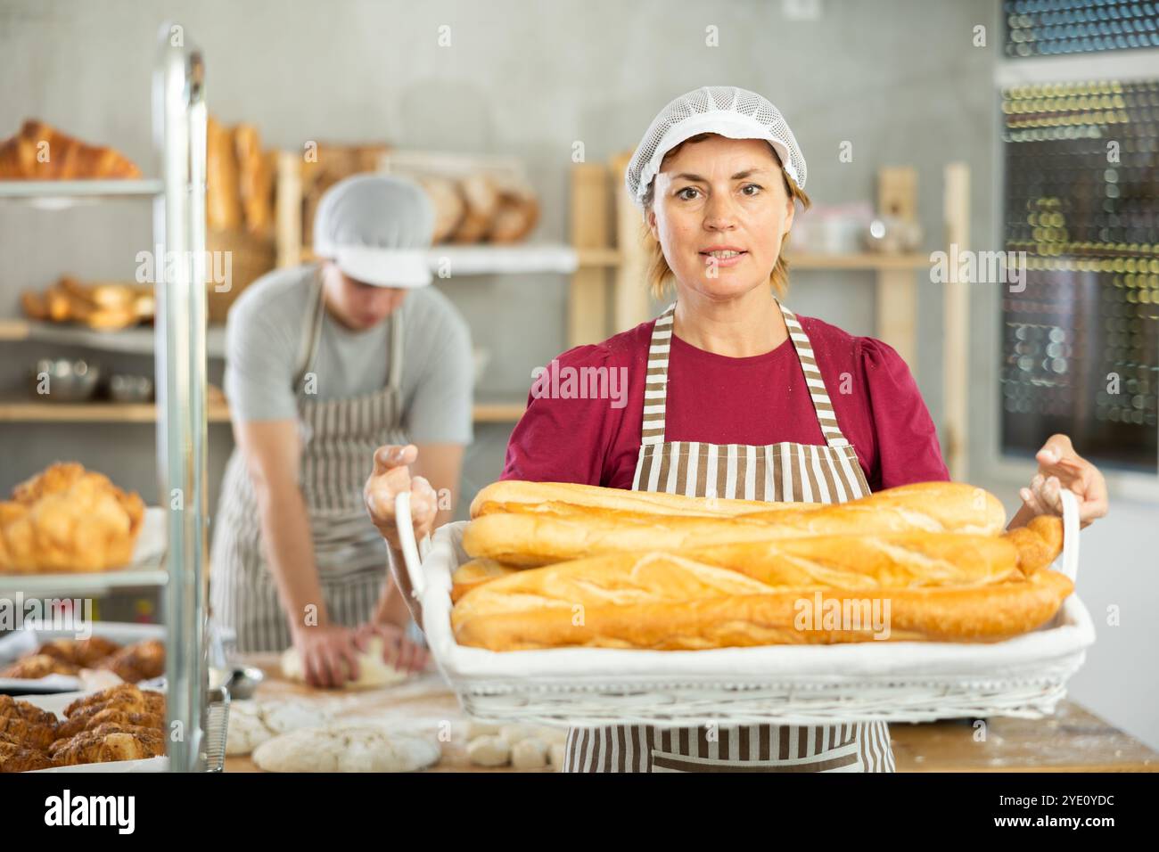 American chef baker cook basket hi-res stock photography and images - Alamy