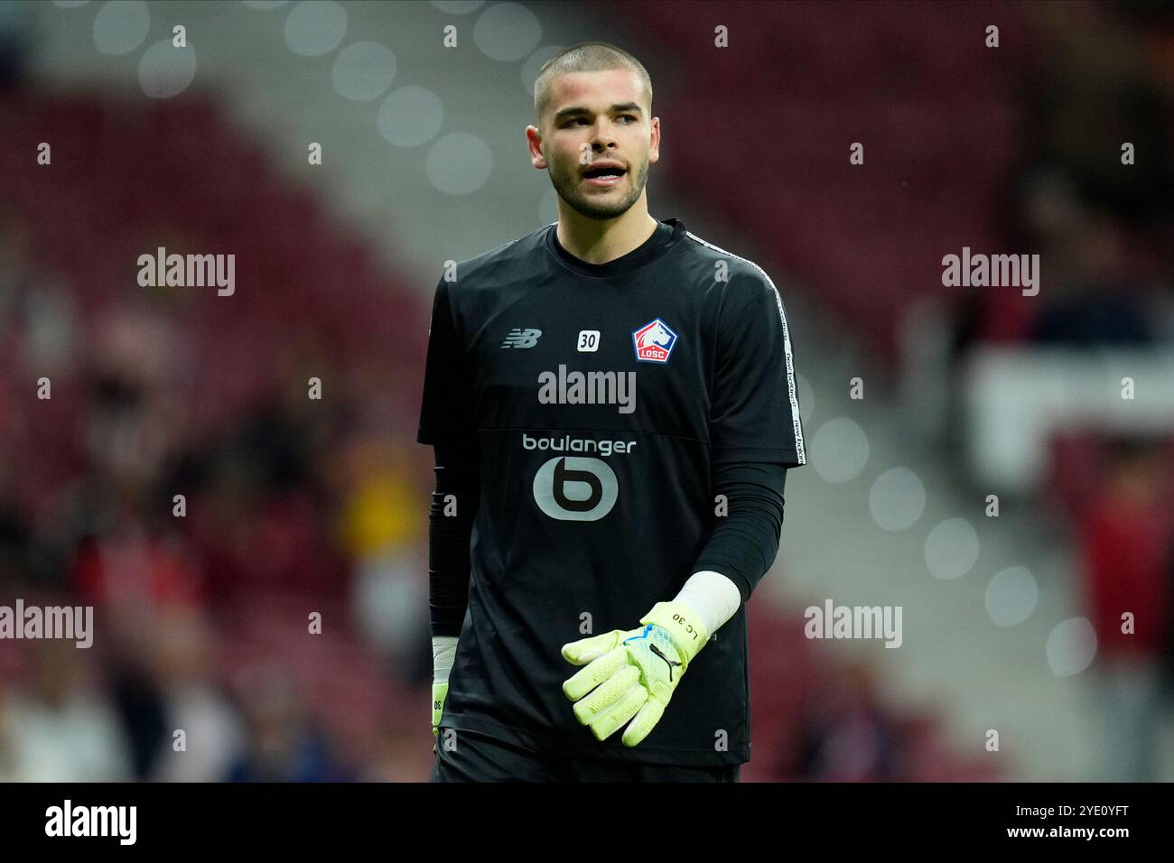 Madrid, Spain. 23rd Oct, 2024. Lucas Chevalier of LOSC Lille during the ...
