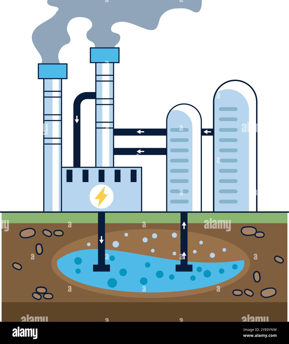 geothermal water renewable energy Stock Vector Image & Art - Alamy