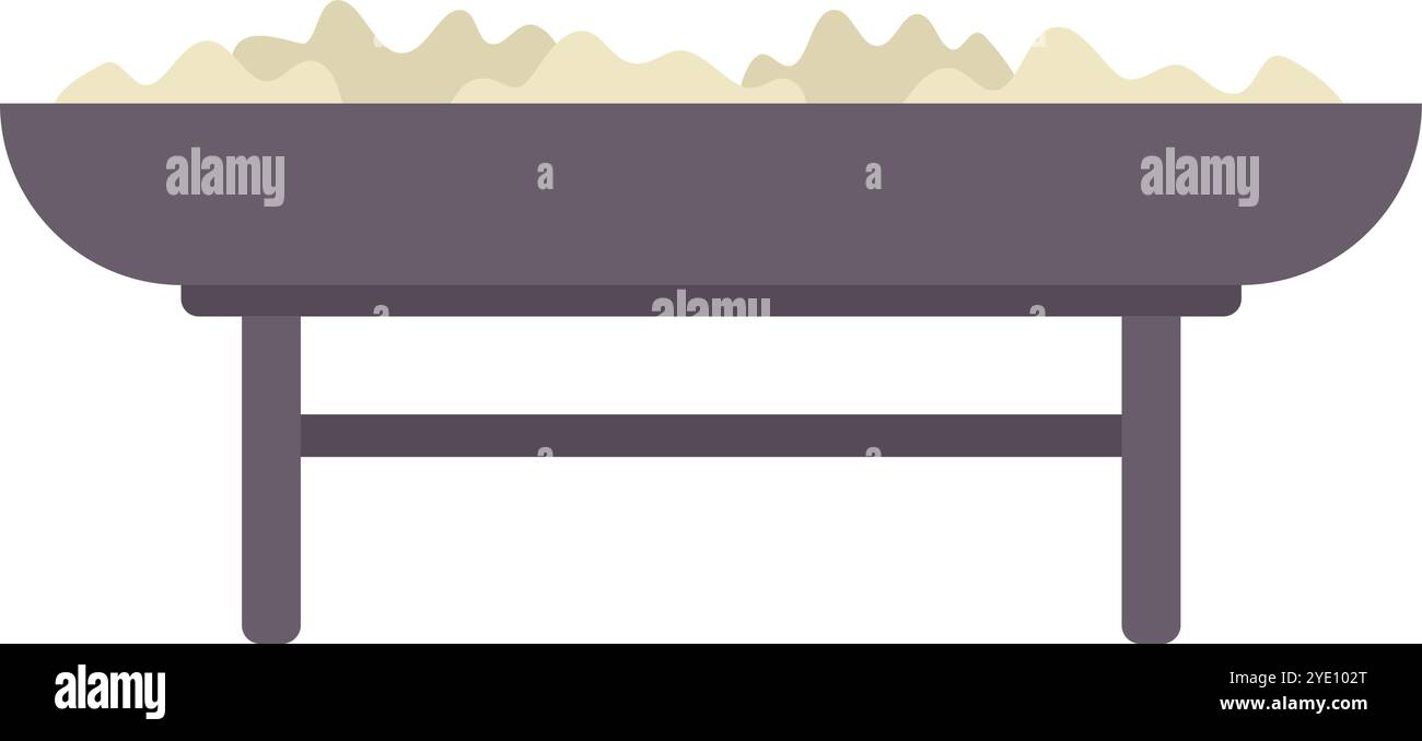 Simple illustration representing the manger where jesus was born in a ...