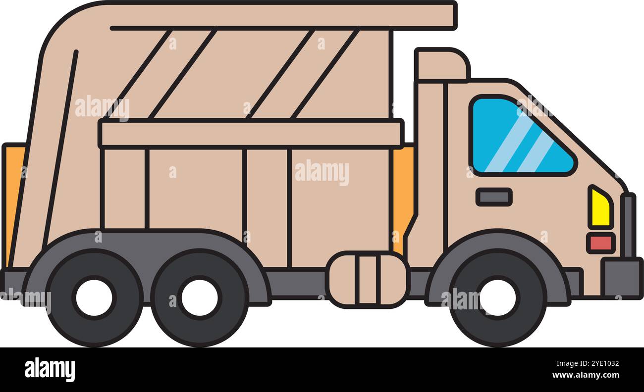 transport waste truck Stock Vector Image & Art - Alamy
