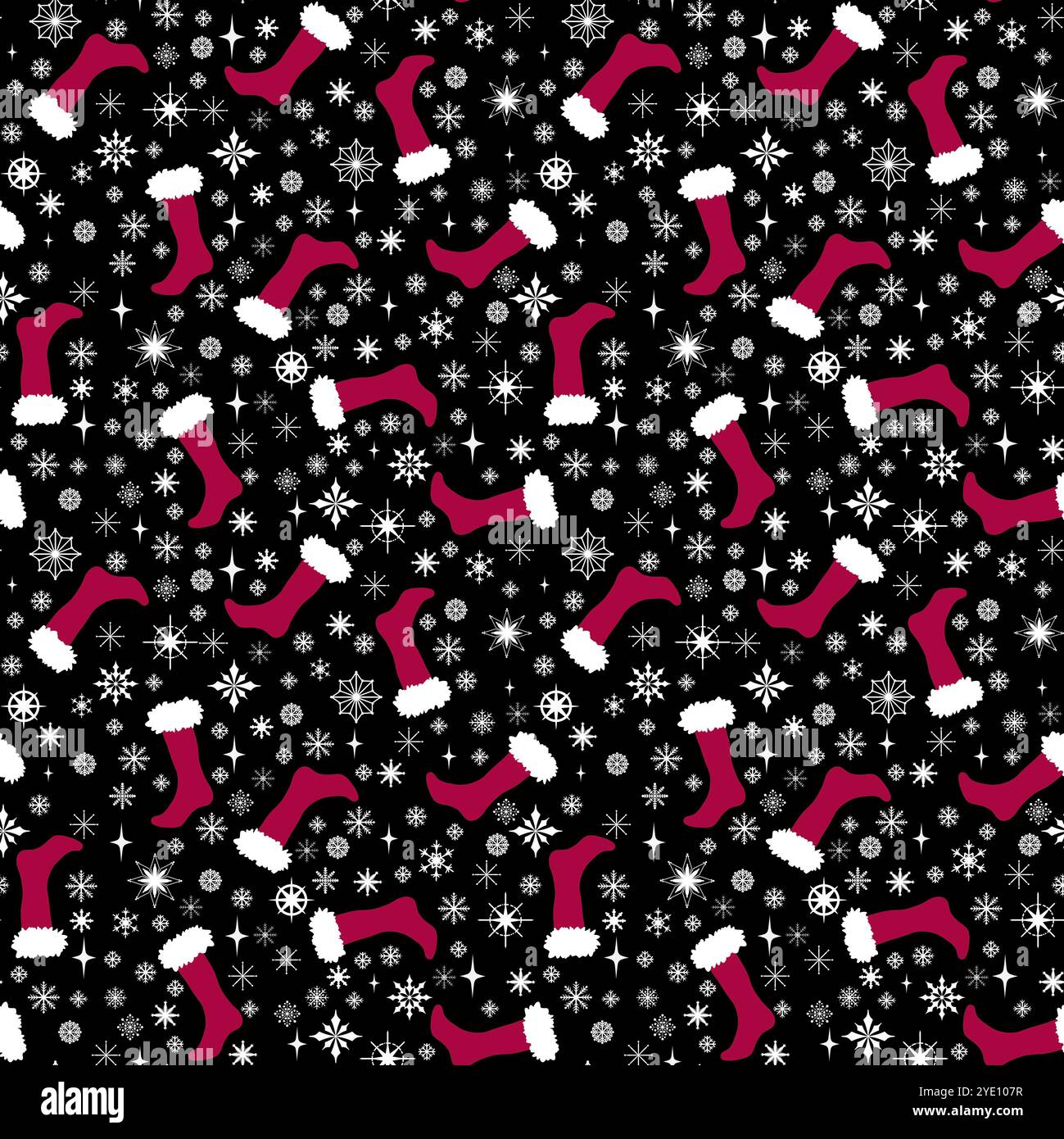 Christmas season Santa socks pattern for wrapping paper and fabrics and ...
