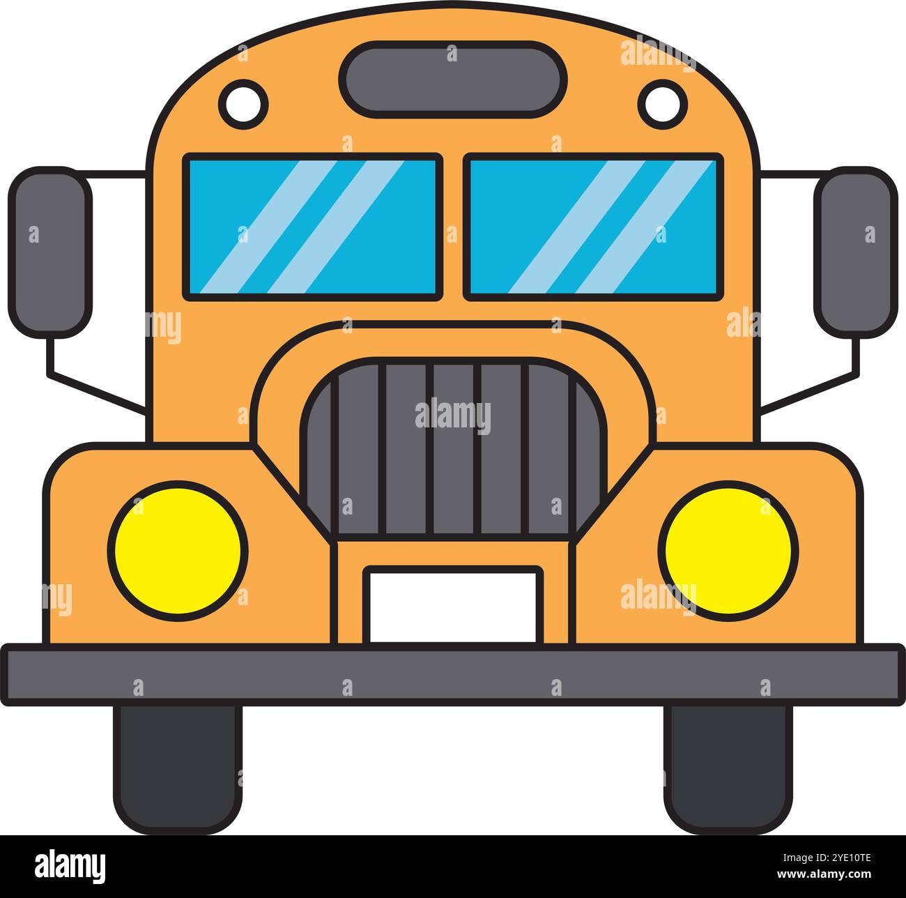 Kid yellow school bus Stock Vector Images - Alamy