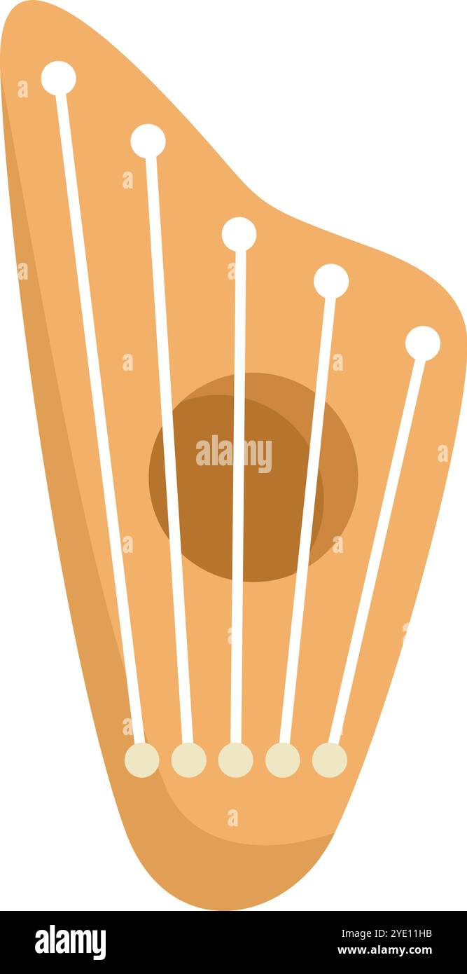 Triangular harp Stock Vector Images - Alamy
