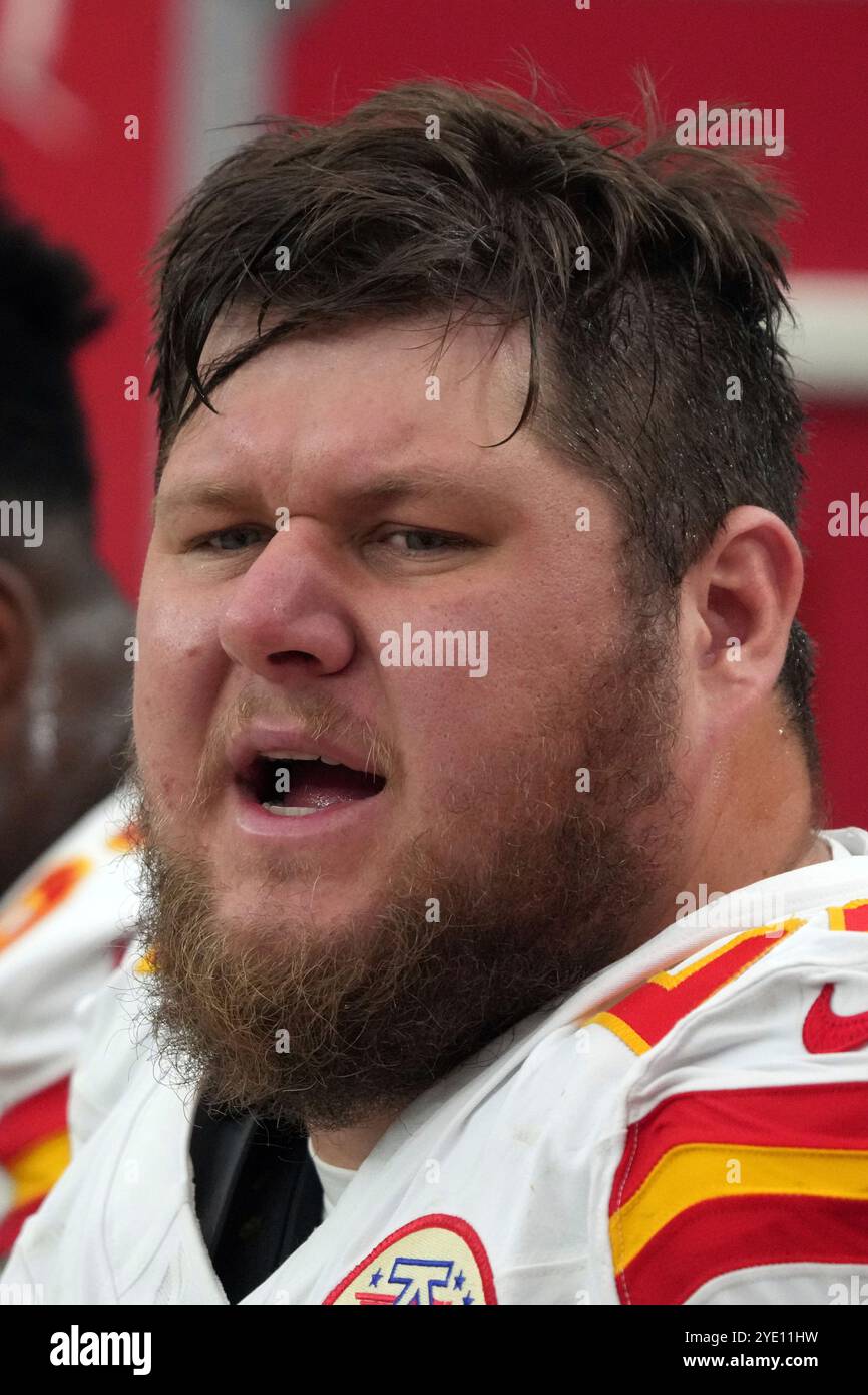 Kansas City Chiefs center Creed Humphrey (52) during the first half of ...
