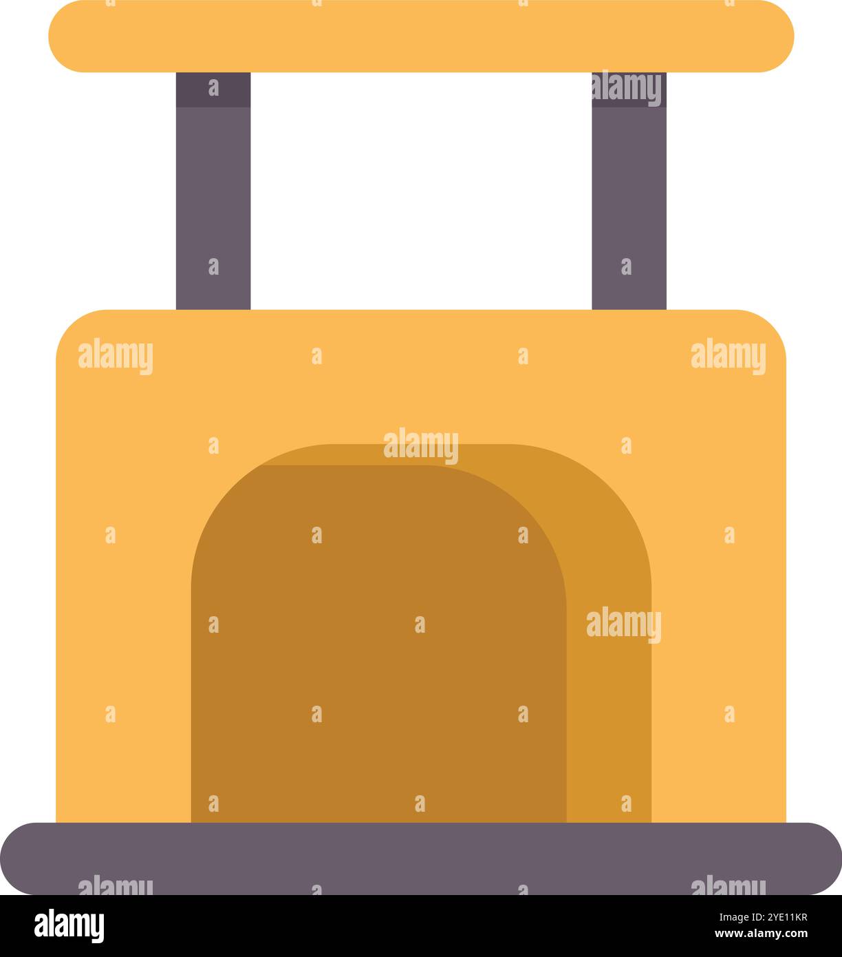 This illustration showcases a modern cat condo, offering a cozy and ...