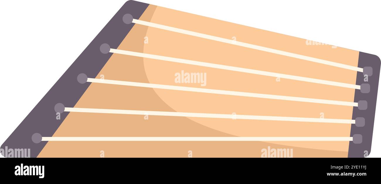 Gusli zither musical instrument lying isolated on white background ...