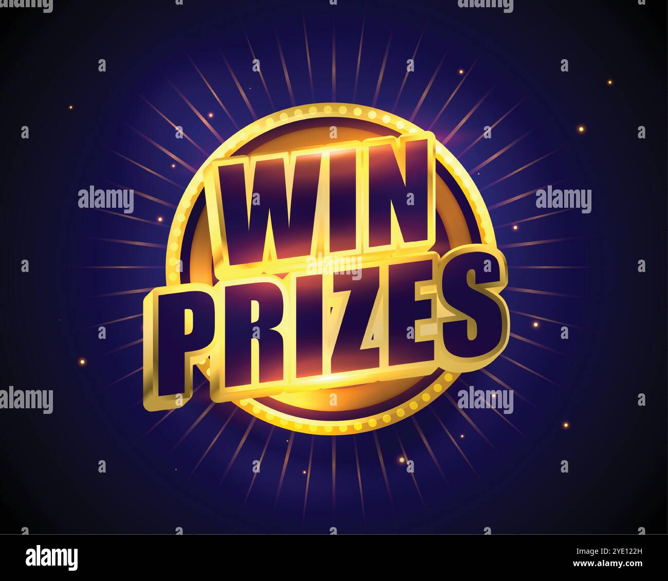 win prizes gifts promotional golden background vector Stock Vector ...
