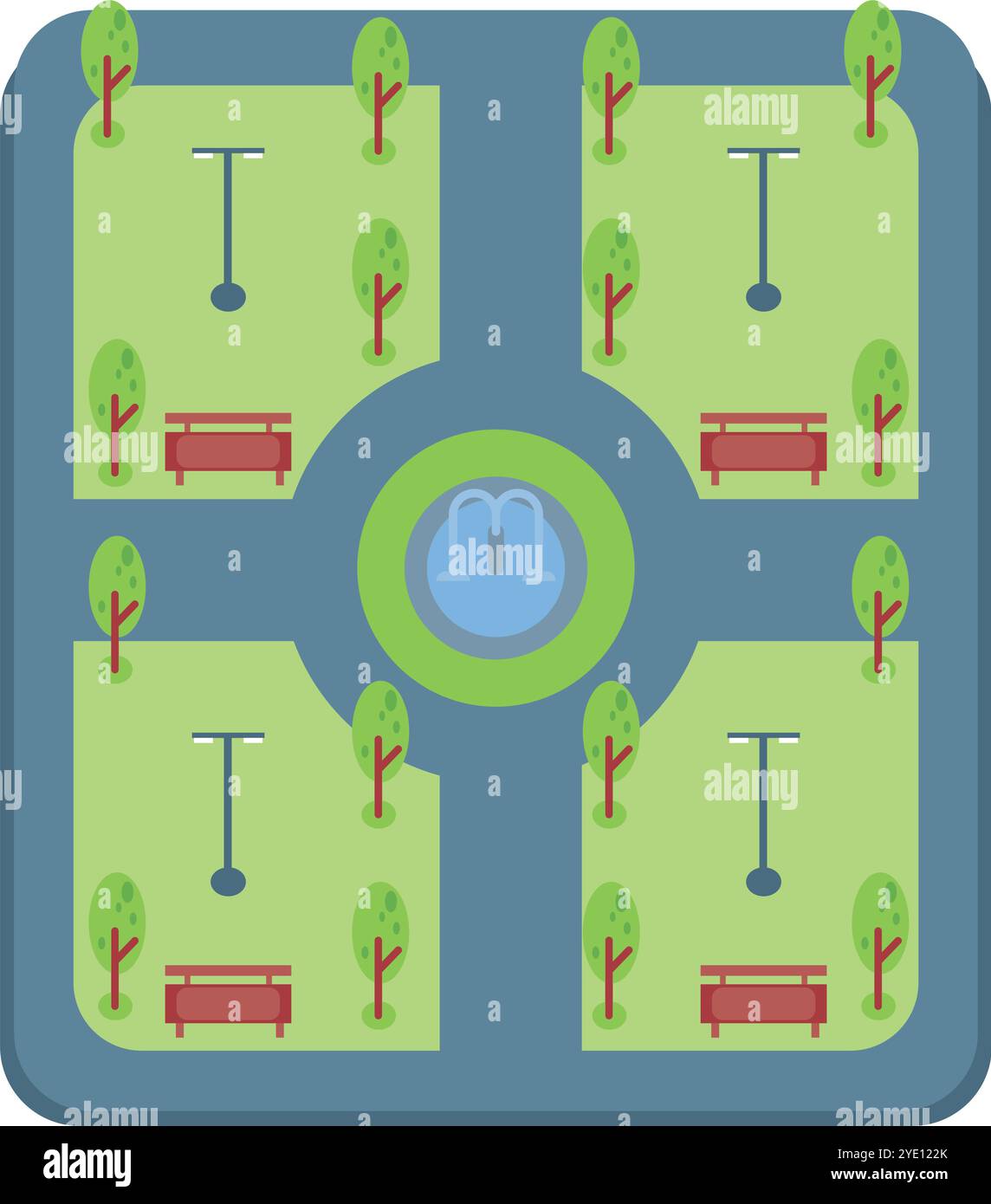 Garden fountain bench Cut Out Stock Images & Pictures - Alamy