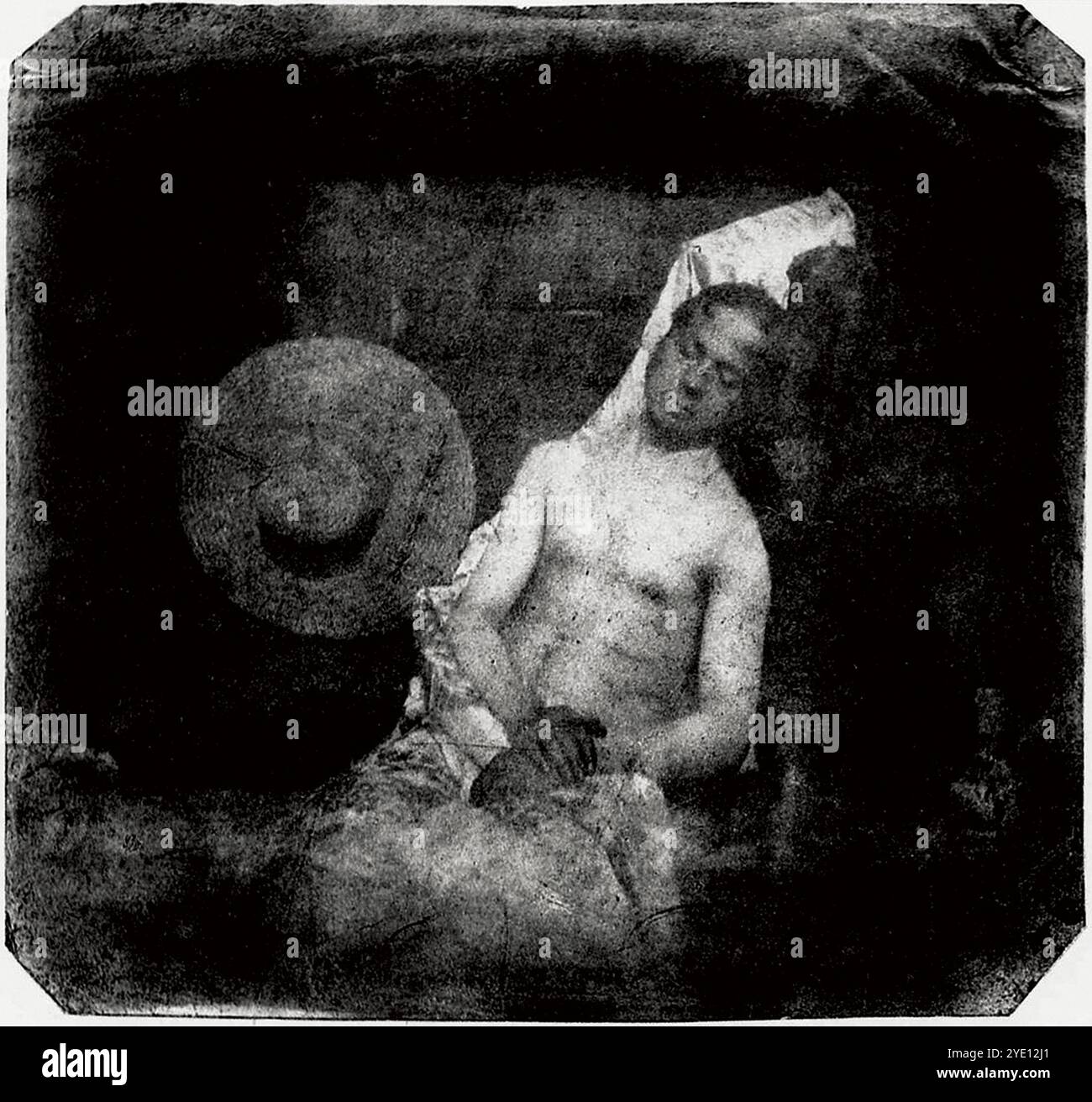 Self Portrait as a Drowned Man, aphoto taken by Hippolyte Bayard in ...