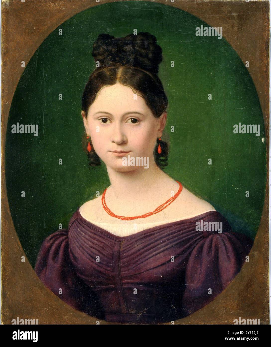 An 1830 portrait of Jenny von Westphalen, the wife of the socialist ...