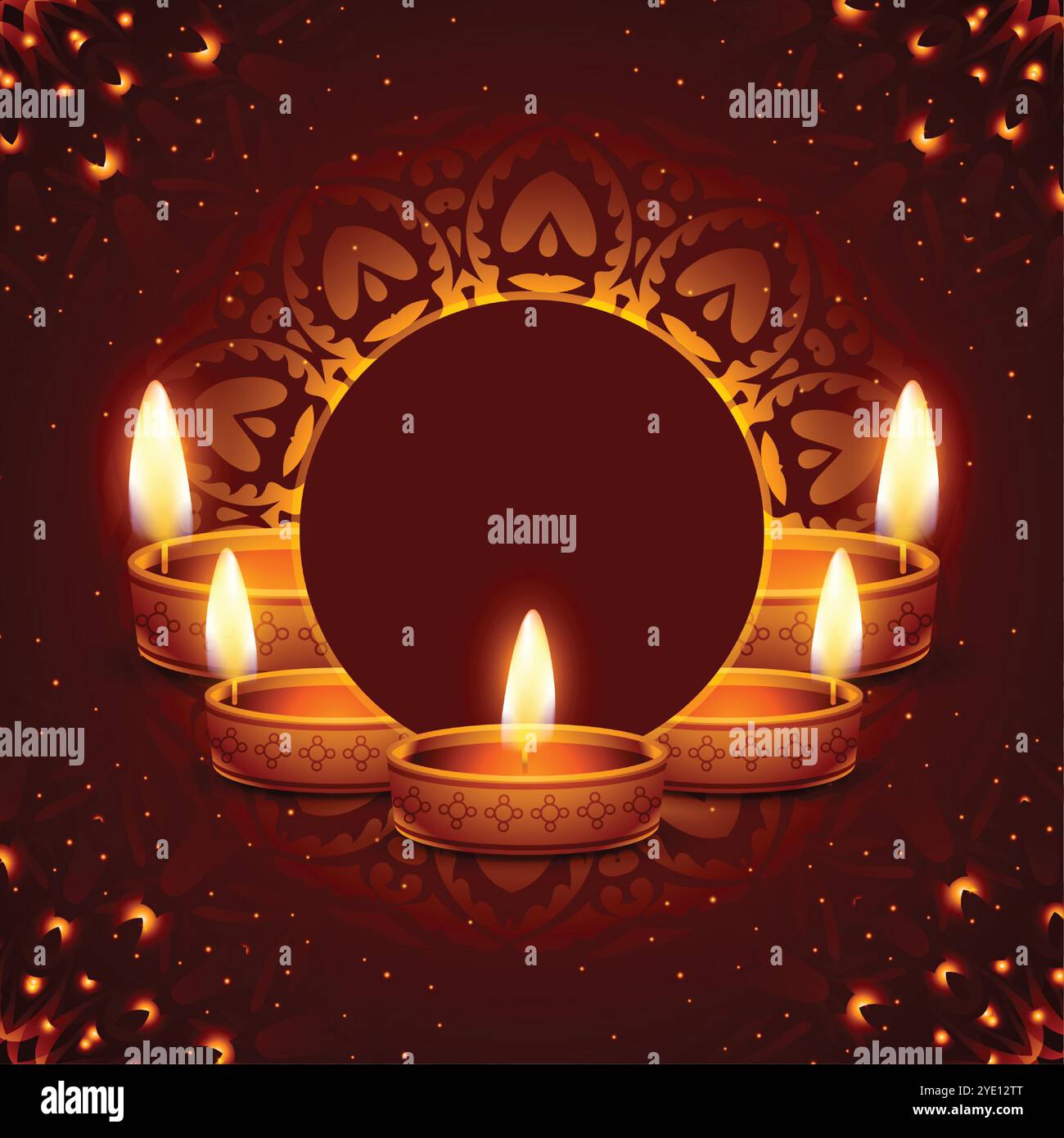 Diwali greeting background 3d Stock Vector Images - Alamy