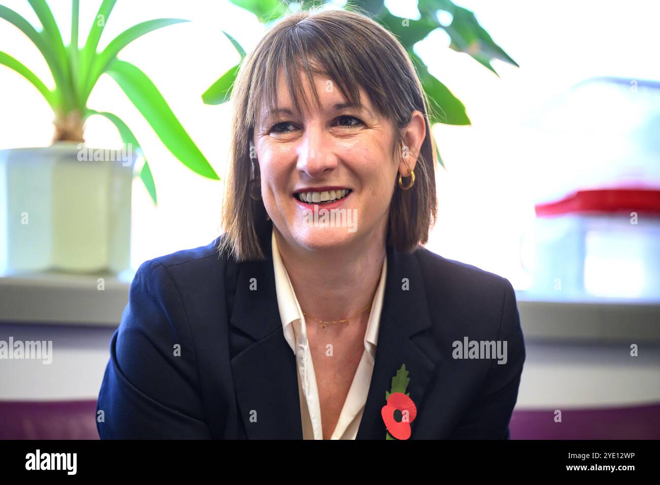 Chancellor of the Exchequer Rachel Reeves during a visit to St George's ...