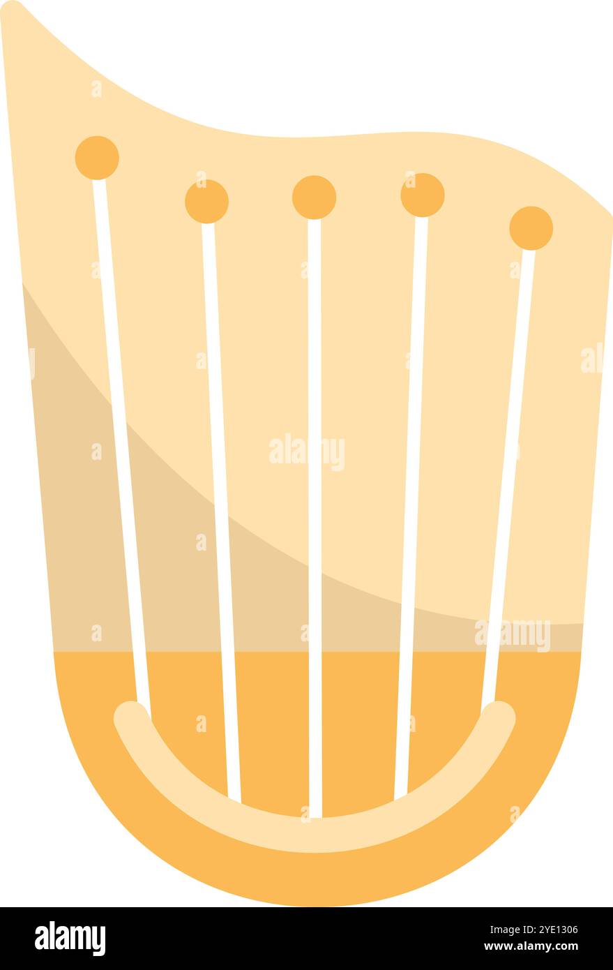 This vector illustration features an ancient greek lyre, a stringed ...