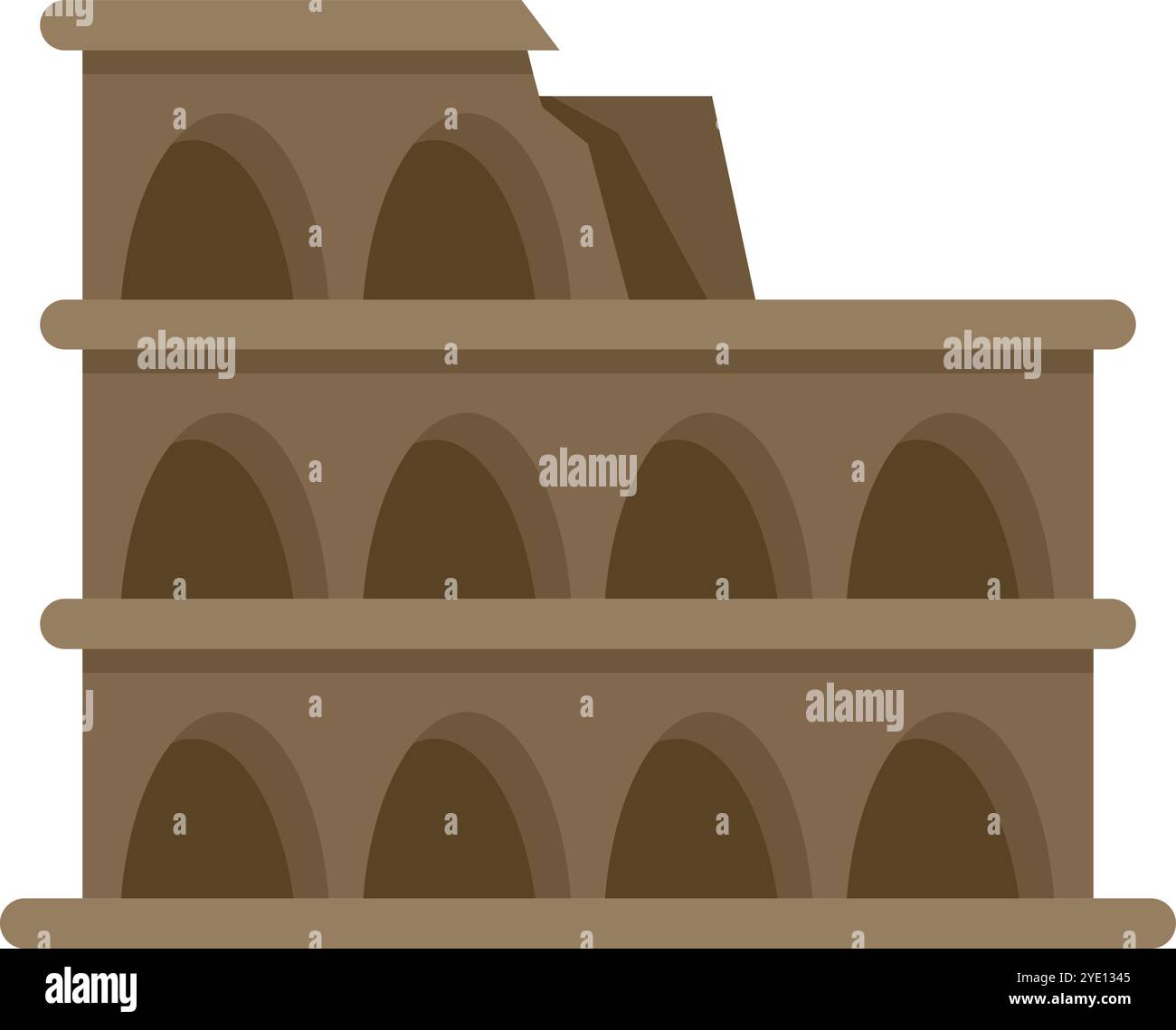 Roman colosseum wall Stock Vector Images - Alamy