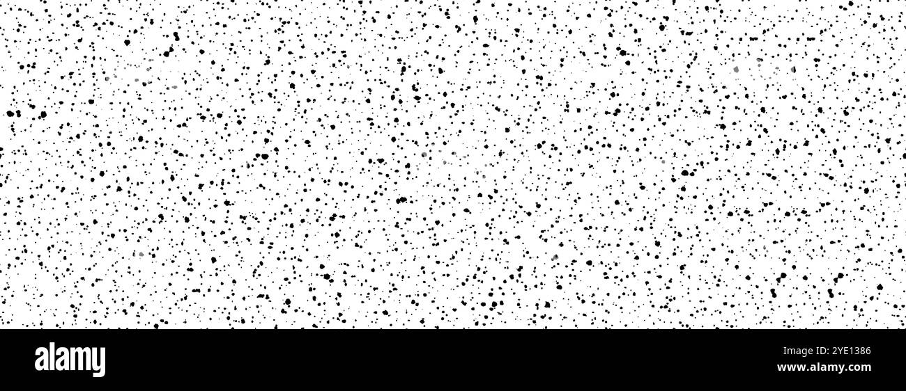 Black and white dirty dotted seamless pattern. Grunge sprinkles ...