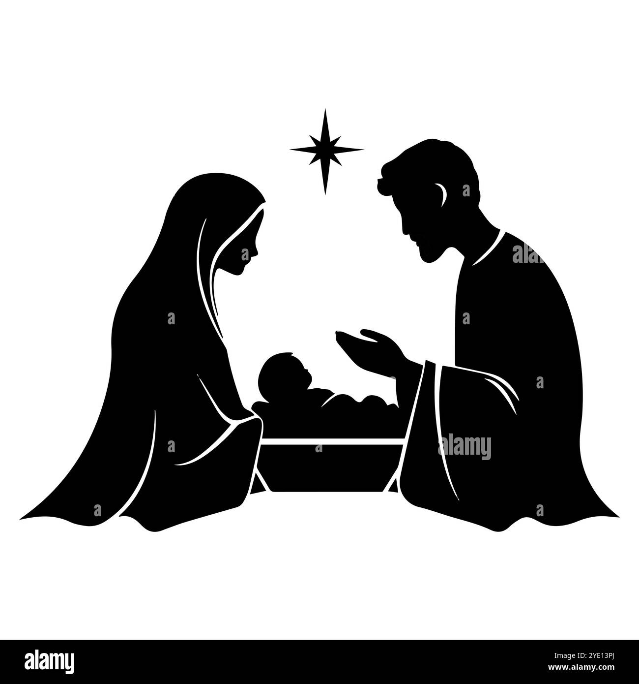 Nativity of jesus story Black and White Stock Photos & Images - Alamy