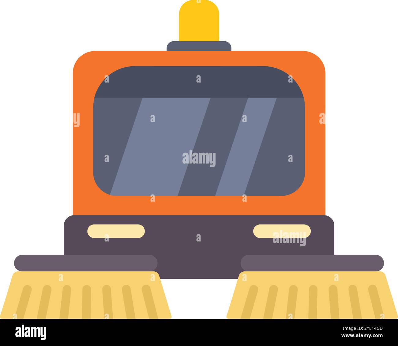 Automatic street sweeper Stock Vector Images - Alamy