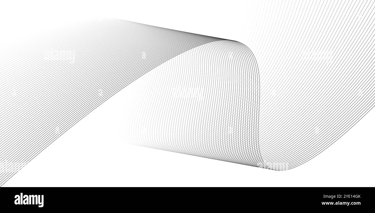 Abstract flow of curved lines background. Vector illustration Stock ...