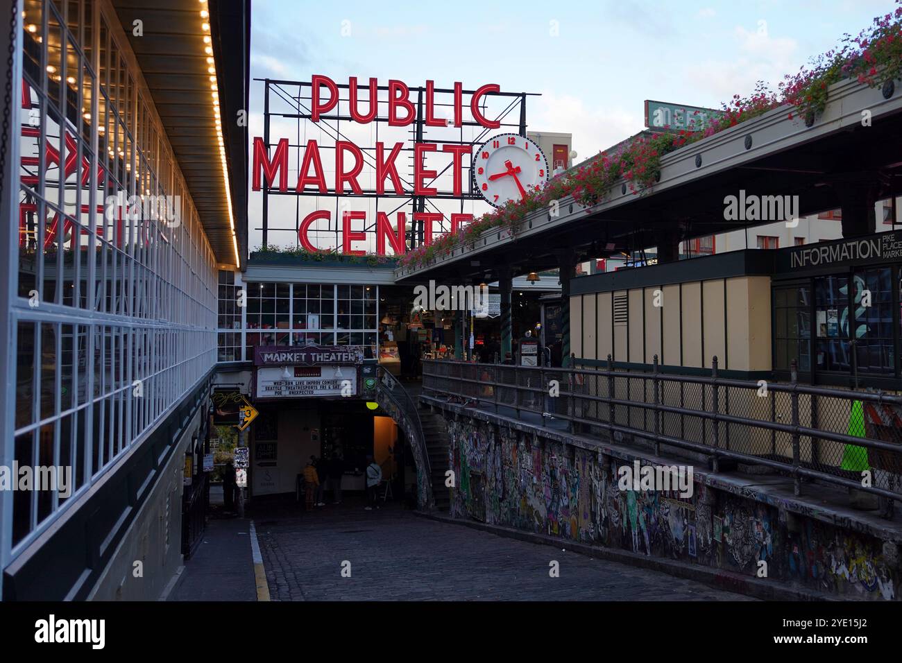 Entrance famous public market hi-res stock photography and images - Alamy