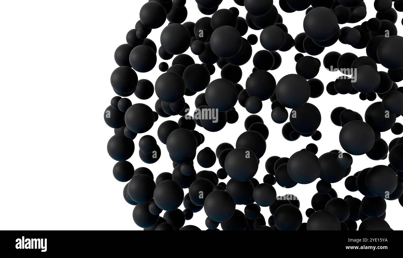 Black and white spheres hi-res stock photography and images - Alamy