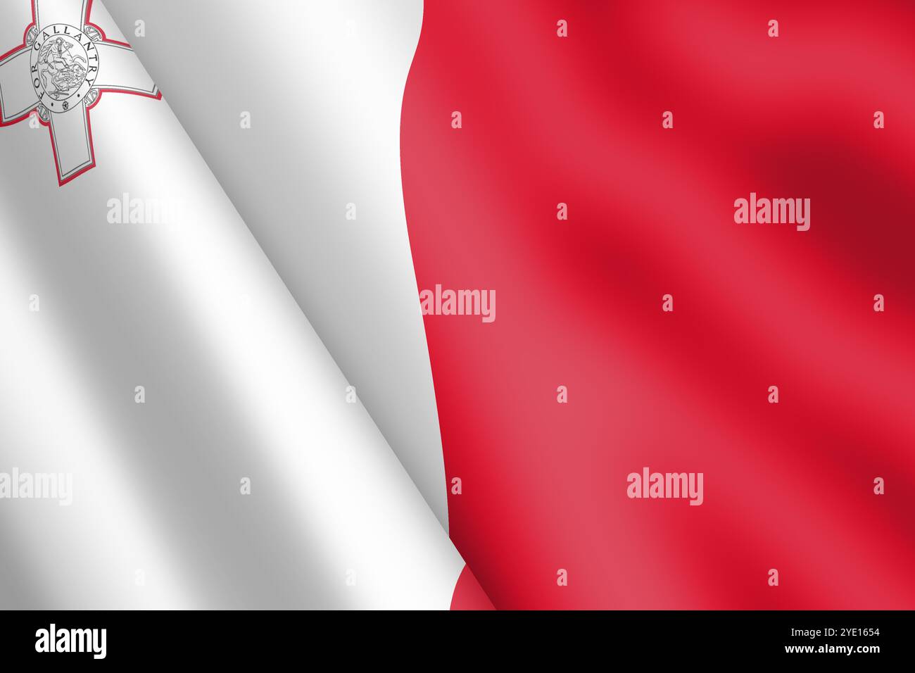 White malta flag hi-res stock photography and images - Alamy