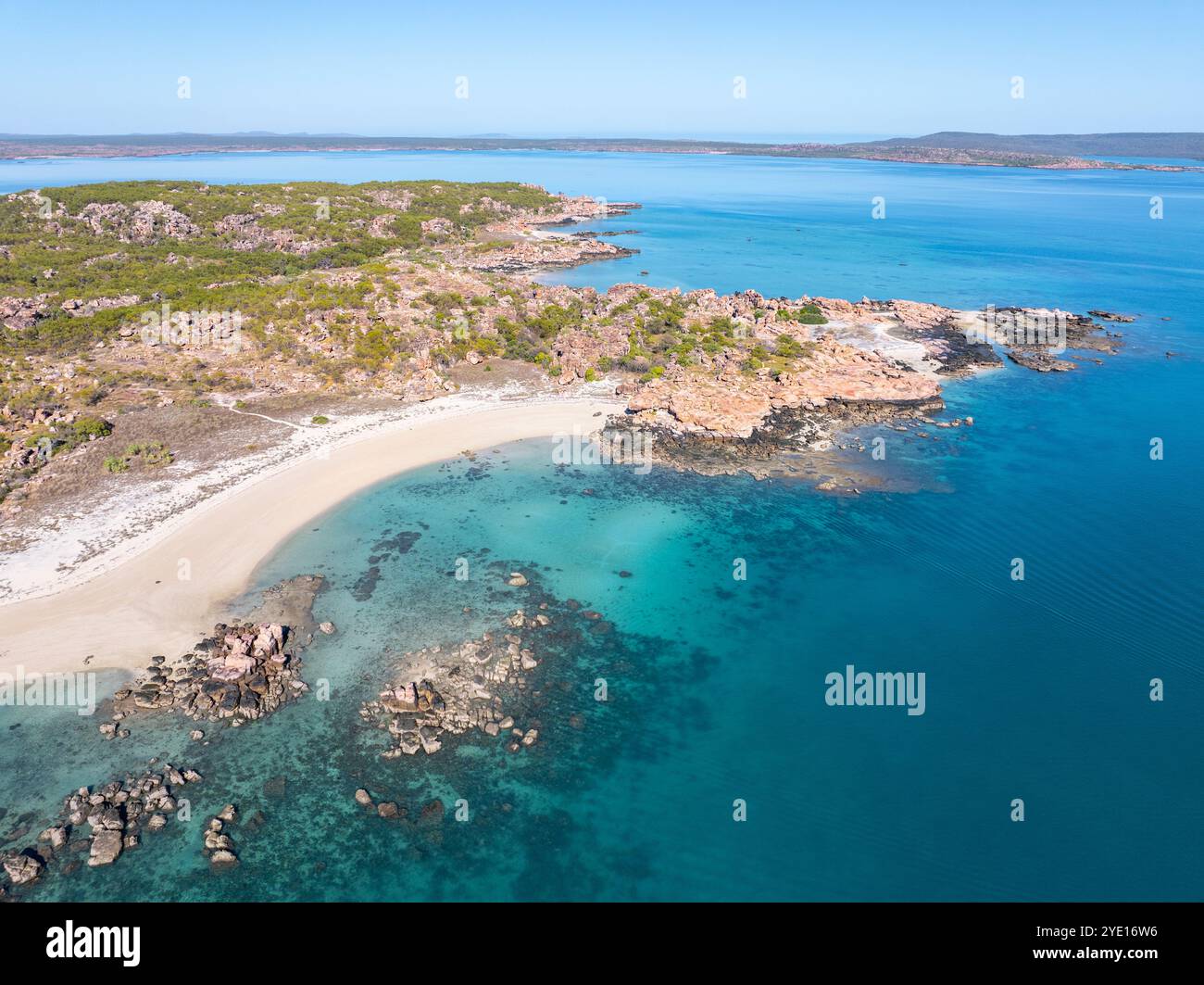Aerial view of Ngula (Jar Island) in The Kimberley, Western Australia ...