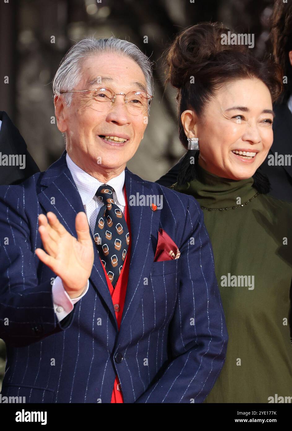 Tokyo, Japan. 28th Oct, 2024. Japanese actor Masaaki Sakai (L) and ...