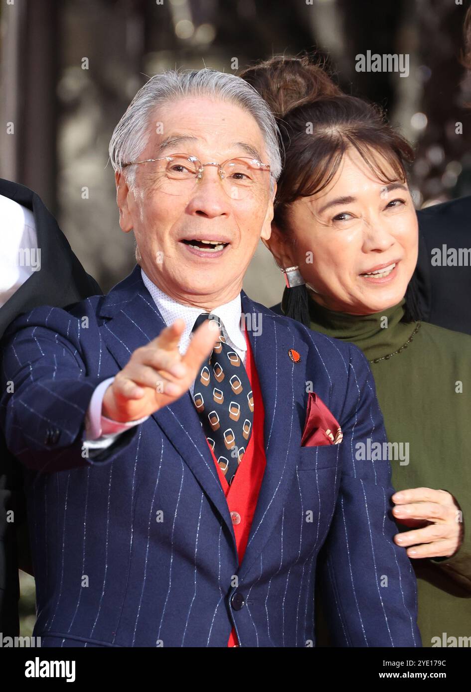 Tokyo, Japan. 28th Oct, 2024. Japanese actor Masaaki Sakai (L) and ...