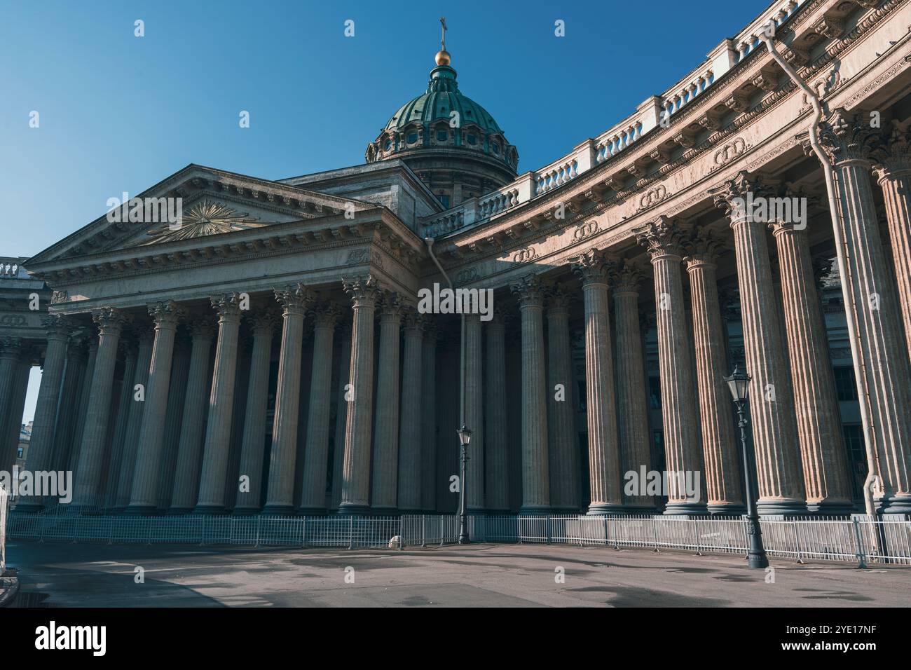 Kazan Cathedral colonnade and dome in St. Petersburg on a sunny day Stock Photo - Alamy