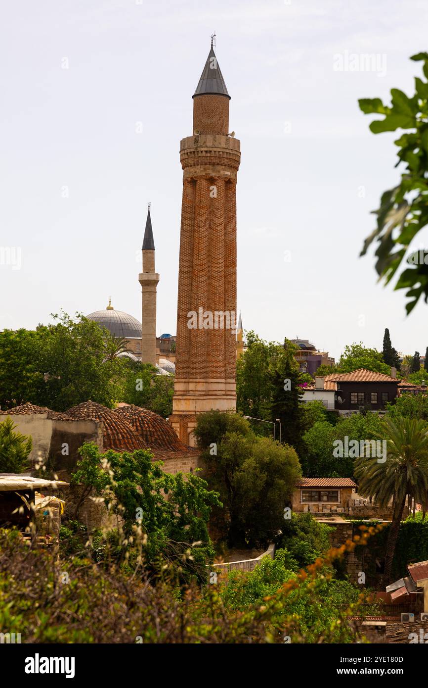 Minaret of Alaaddin Mosque in Antalya, Turkey Stock Photo - Alamy
