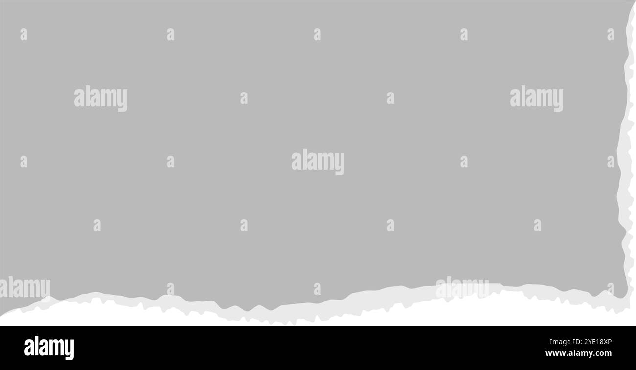 Paper slice with ripped edges. Torn cardboard tag, label or sticker in ...