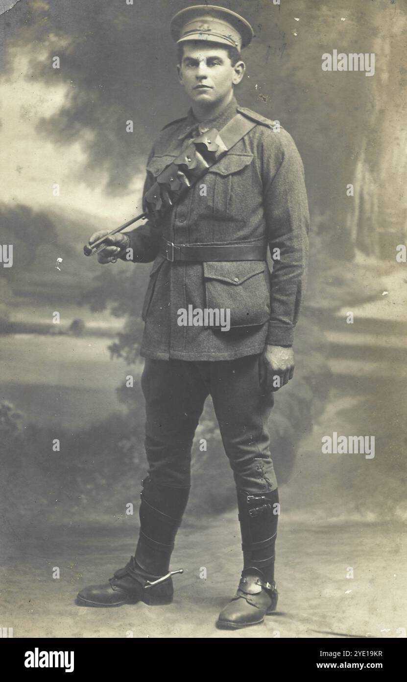 World War 1 Soldier in full uniform. Vintage World War 1 uniform Stock ...