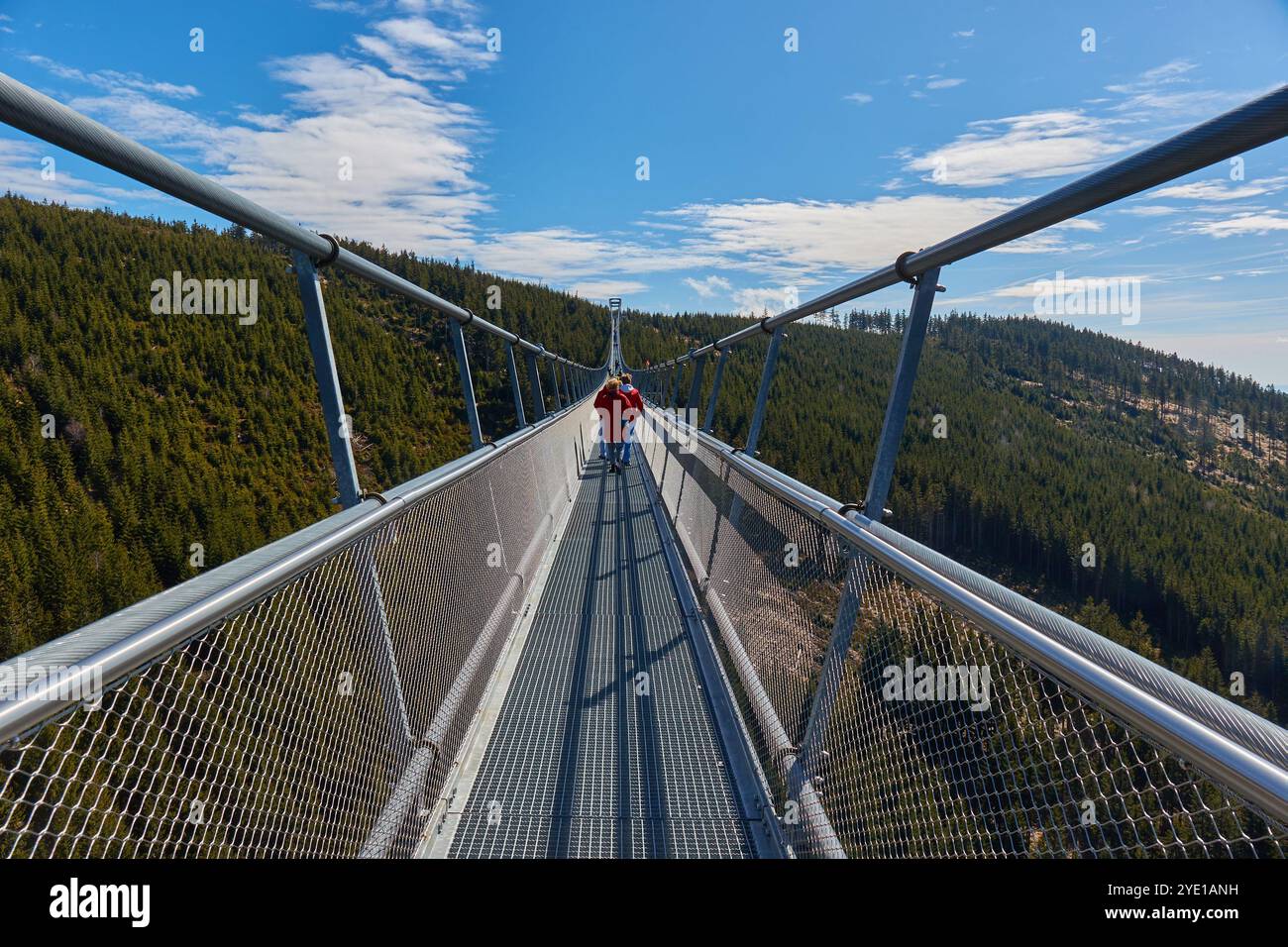 Skybridge 721 suspension footbridge Stock Photo - Alamy