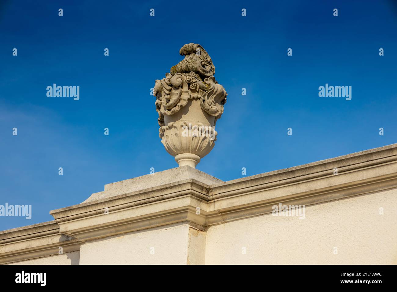Bratislava, the capital of Slovakia cityscape. The churches and castle ...