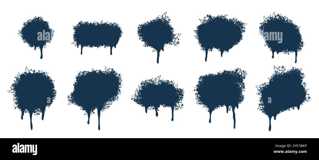pack of dark blue splatter texture background vector Stock Vector Image ...