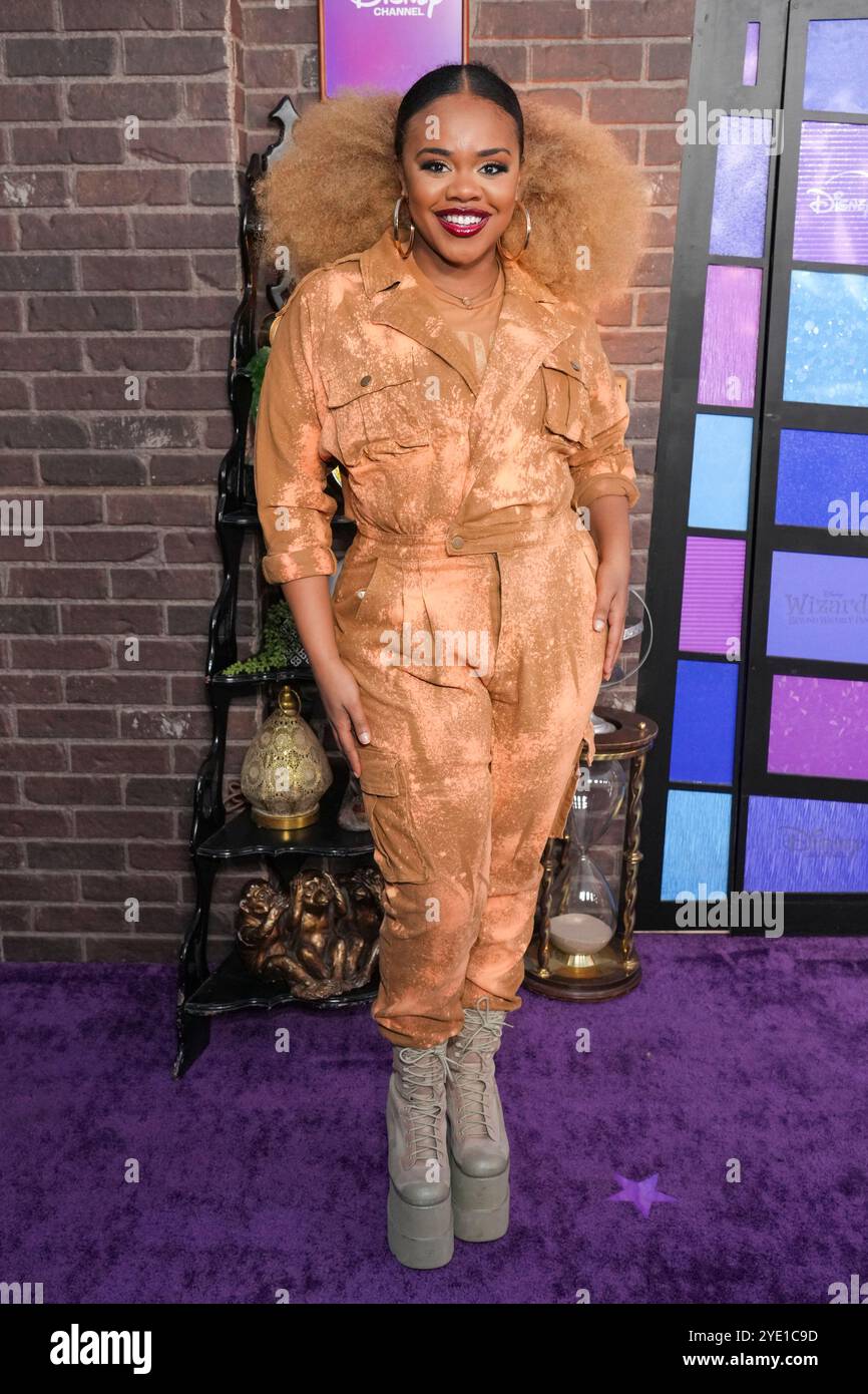 Dara Renee arrives at the premiere of "Wizards Beyond Waverly Place" on ...