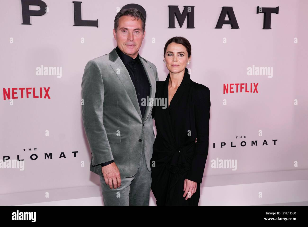 Rufus Sewell and Keri Russell attend the premiere of Netflix's "The ...