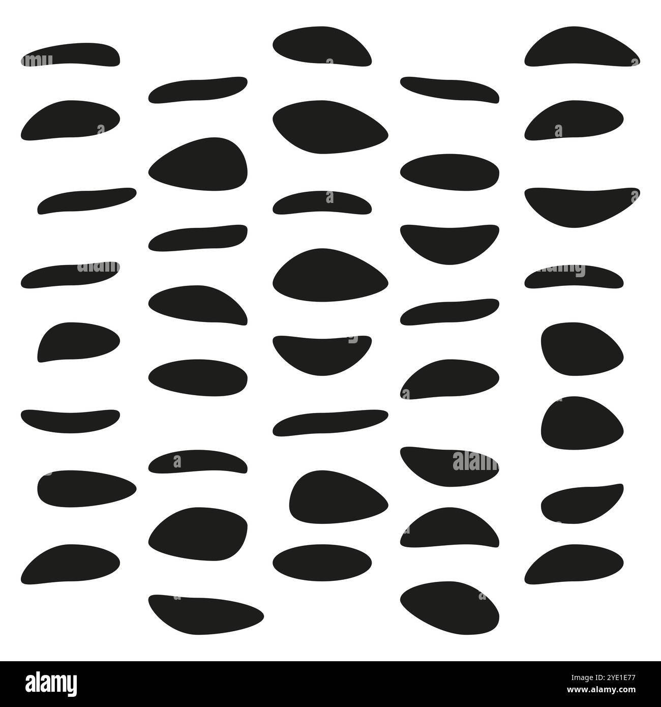 Abstract irregular dot pattern. Organic shapes vector. Black and white ...