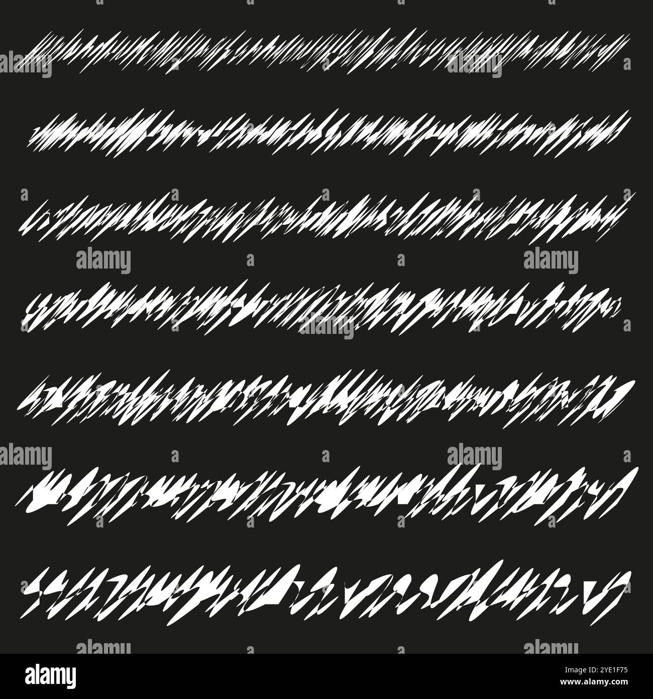 Textured lines icon. Scribbled abstract pattern. Black and white lines ...