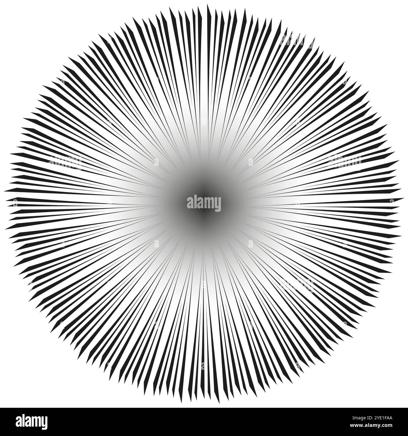 Radiating lines. Sunburst shape vector. Geometric radial design ...