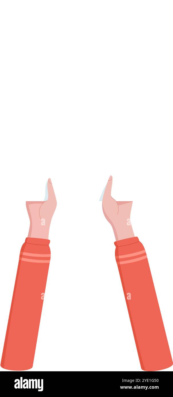 Woman Hand Hold Sign Stock Vector Image & Art - Alamy